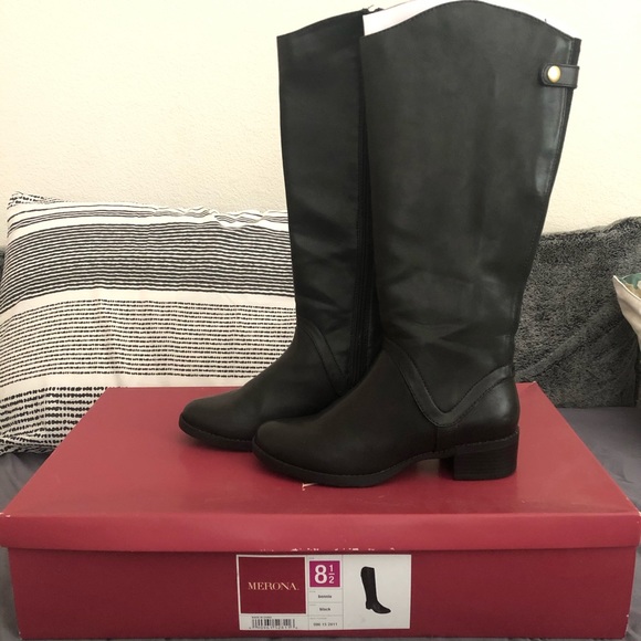 Merona | Shoes | Black Boots | Poshmark